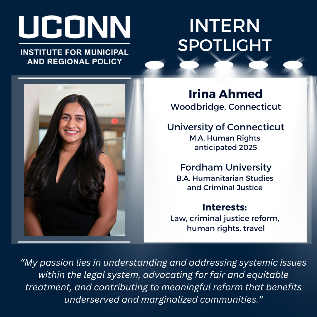 Intern Insights: Irina Ahmed, Human Rights MA Student | Institute for ...